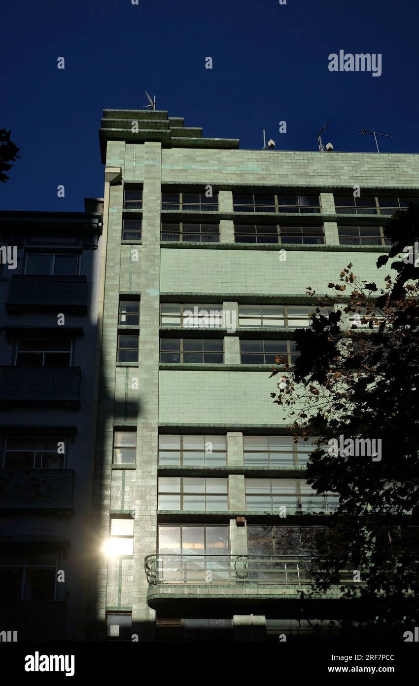 Art Deco Department Store Building with green tiles, now Kings Cross ...