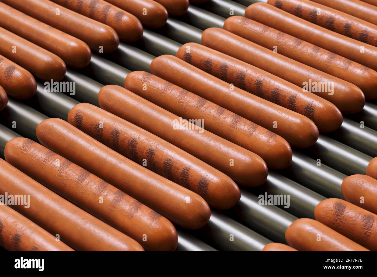 Grilled hot dogs on a rotating grill - Delicious Food for Your Summer ...