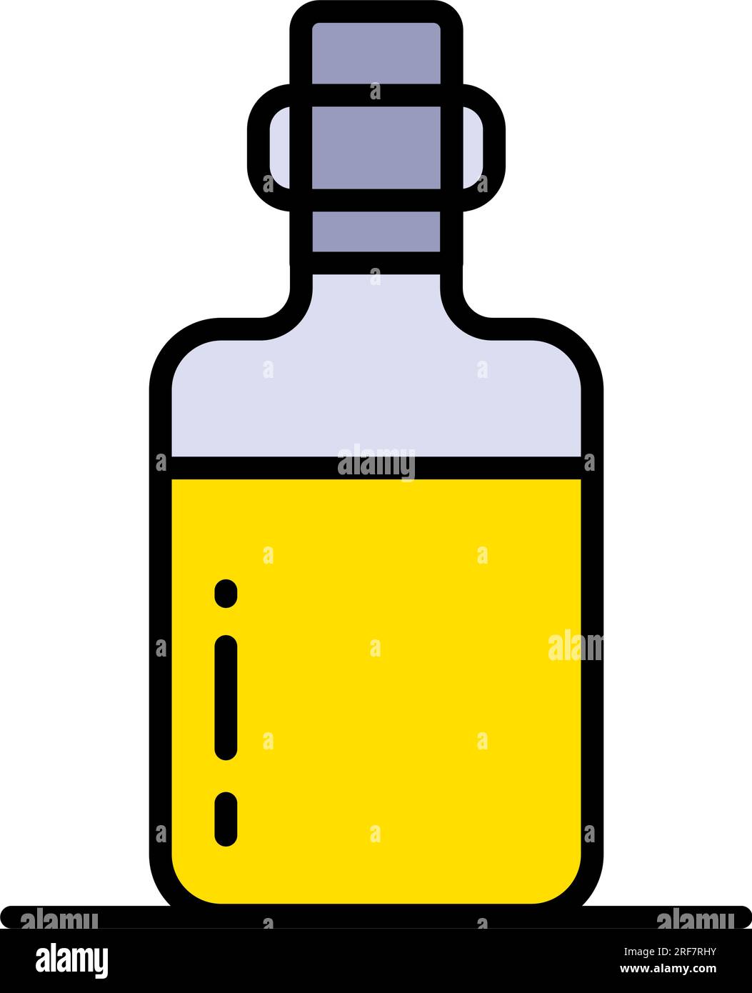 Ayurveda Oil Bottle Color Icon Ayurveda Oil Bottle Vector Icon For Web