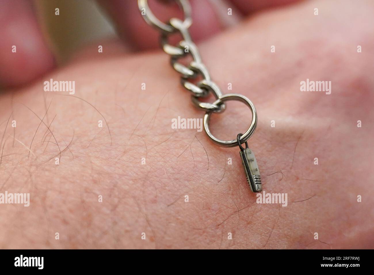 Matt Crowson, militaria valuer at Hansons, holds what is believed to be ...