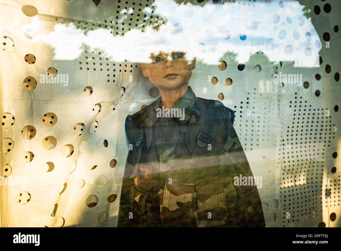 Army mannequin in store front window Toronto Canada Stock Photo - Alamy