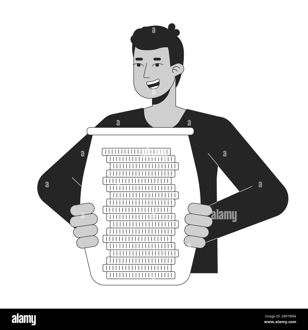 Hand holding money vector animation hi-res stock photography and images ...