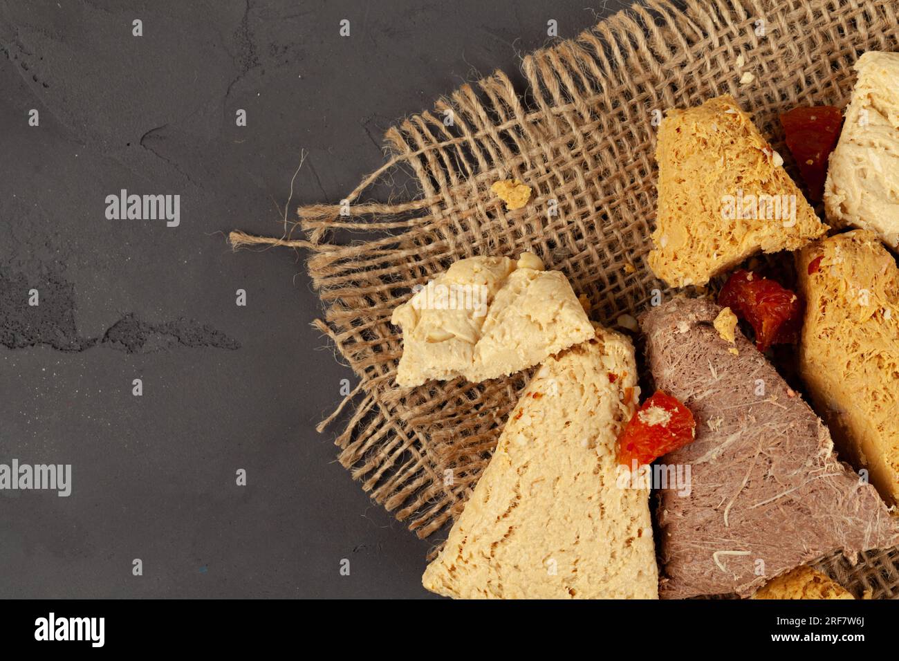 Assortment of turkish desserts baklava and halva Stock Photo - Alamy