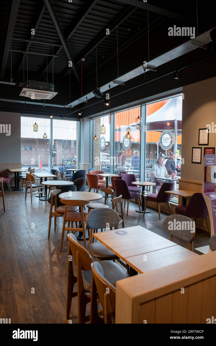 A Costa Coffee drive thru in Newbury Berkshire Stock Photo - Alamy