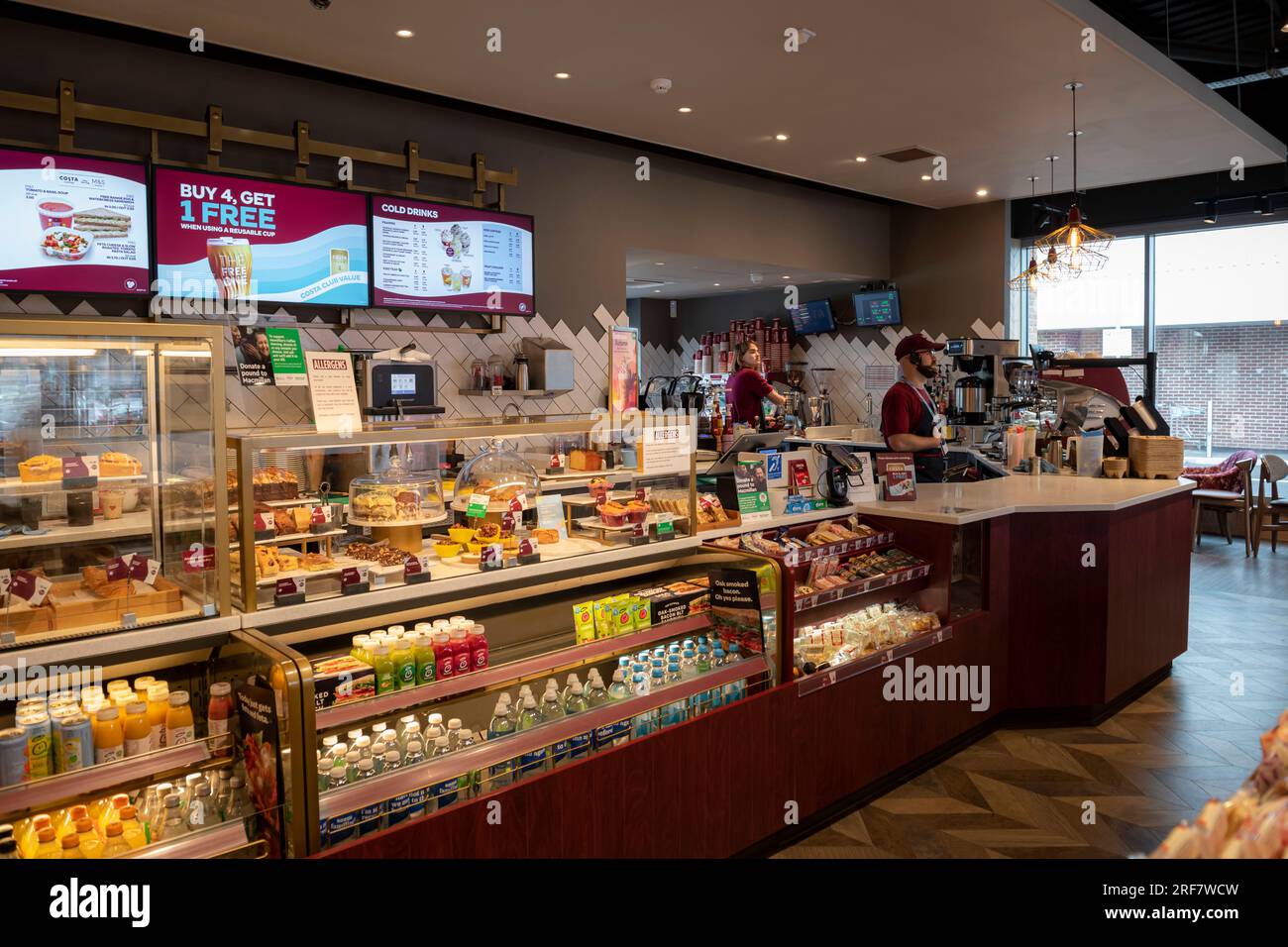 Interior of a costa coffee shop hi-res stock photography and images - Alamy
