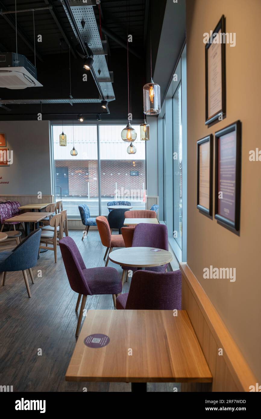 A Costa Coffee drive thru in Newbury Berkshire Stock Photo - Alamy