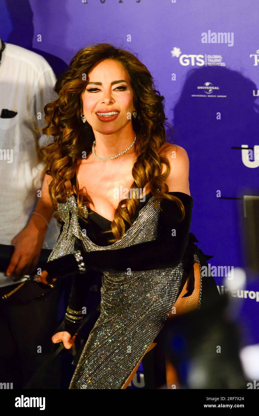 Mexican singer, Gloria Trevi (Gloria de los Ángeles Treviño Ruiz ...