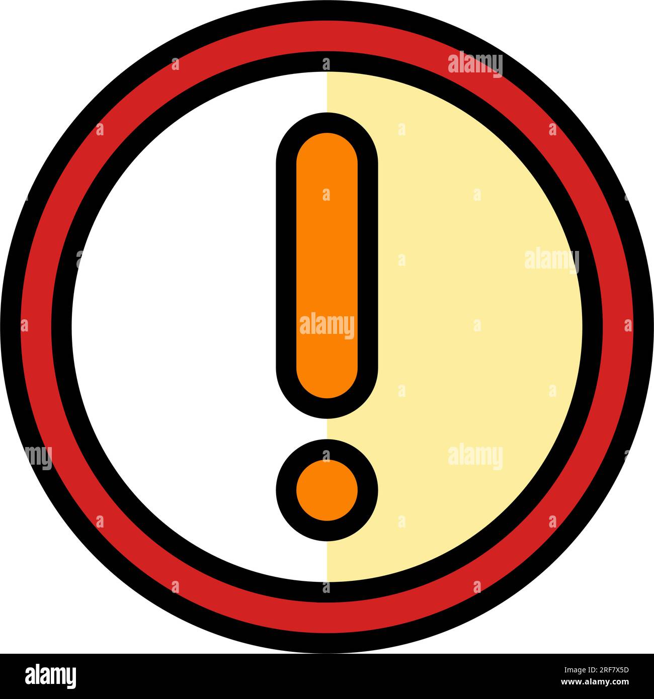 attention icon alert color icon vector illustration Stock Vector Image ...