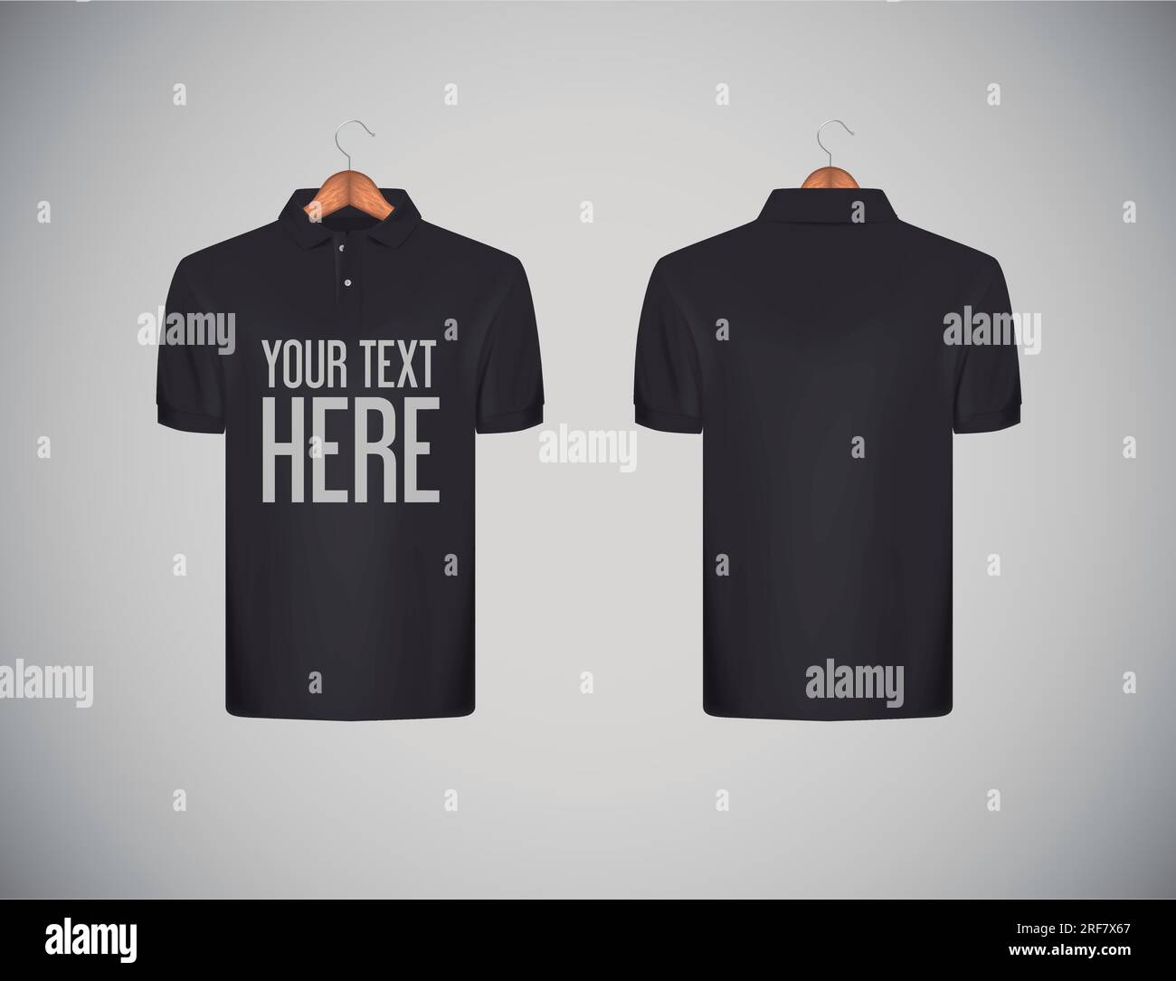 Men's slim-fitting short sleeve polo shirt with lettering for ...