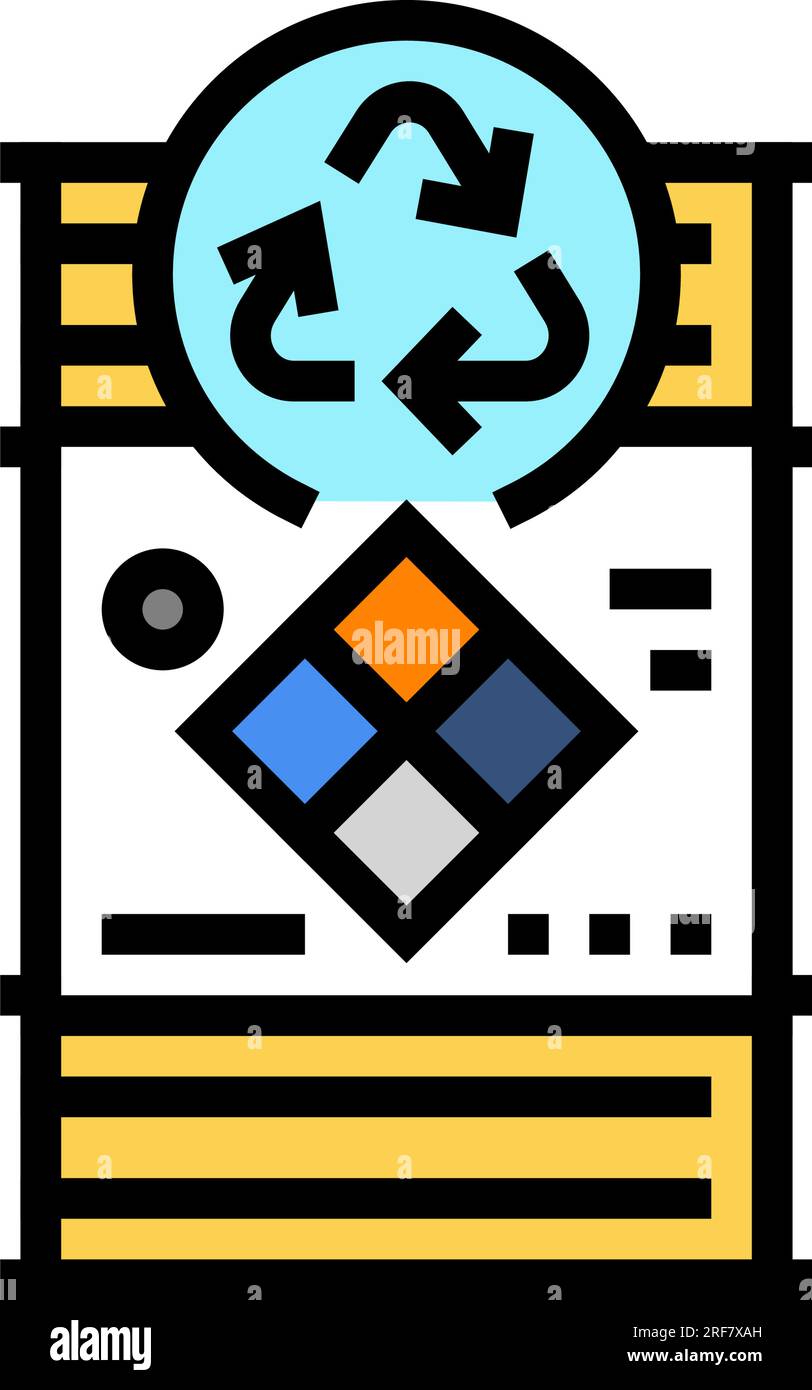 chemical waste management color icon vector illustration Stock Vector ...