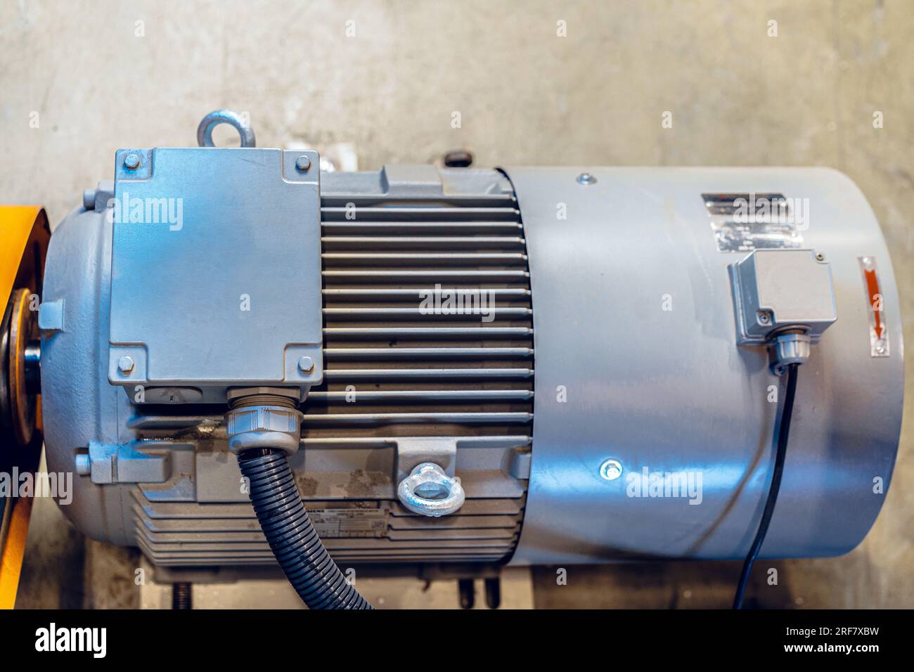 Industrial factory compressor for production line close up Stock Photo ...
