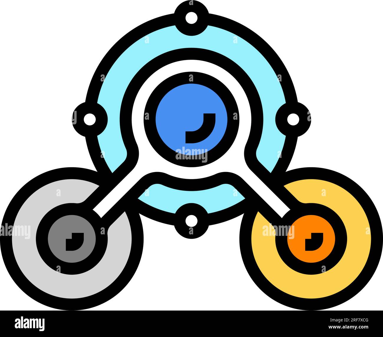 chemical bonds engineer color icon vector illustration Stock Vector ...