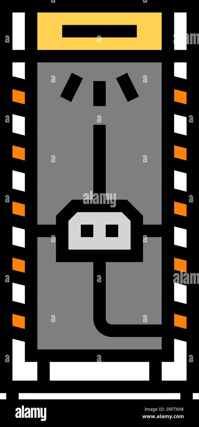 emergency safety shower engineer color icon vector illustration Stock ...