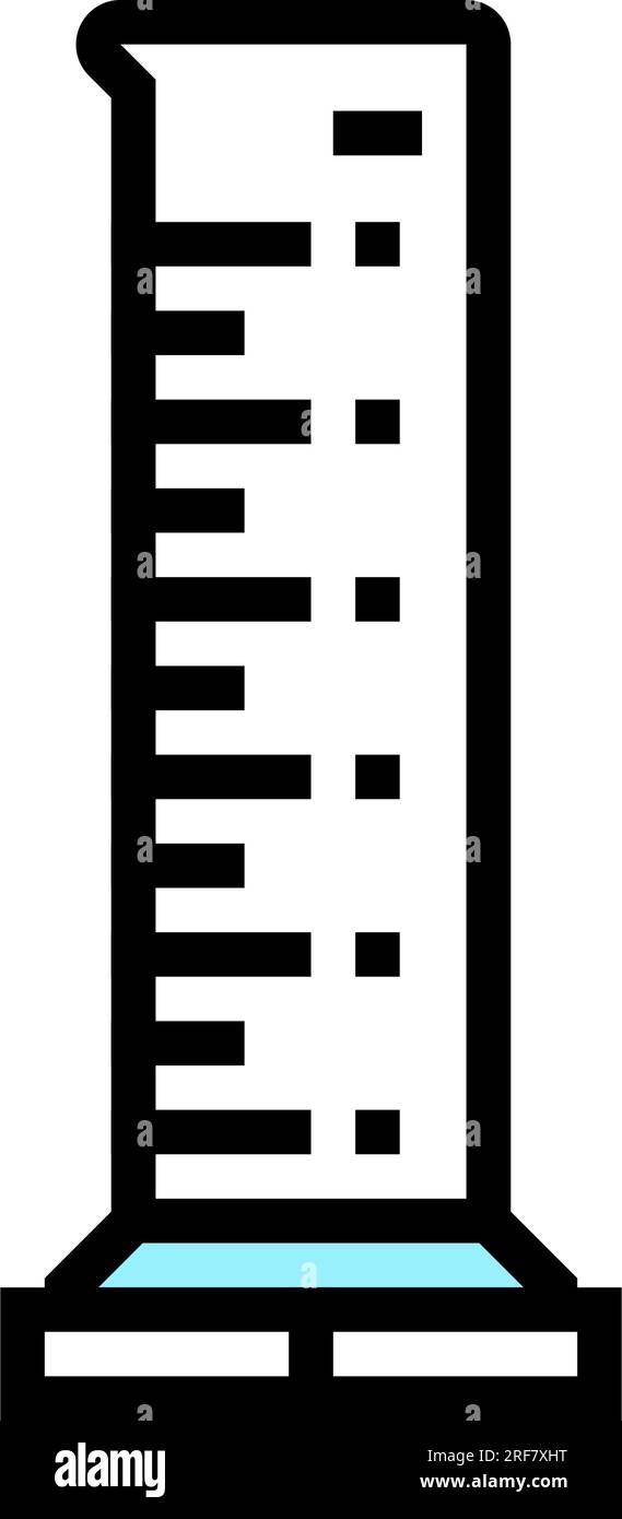 graduated cylinder engineer color icon vector illustration Stock Vector ...