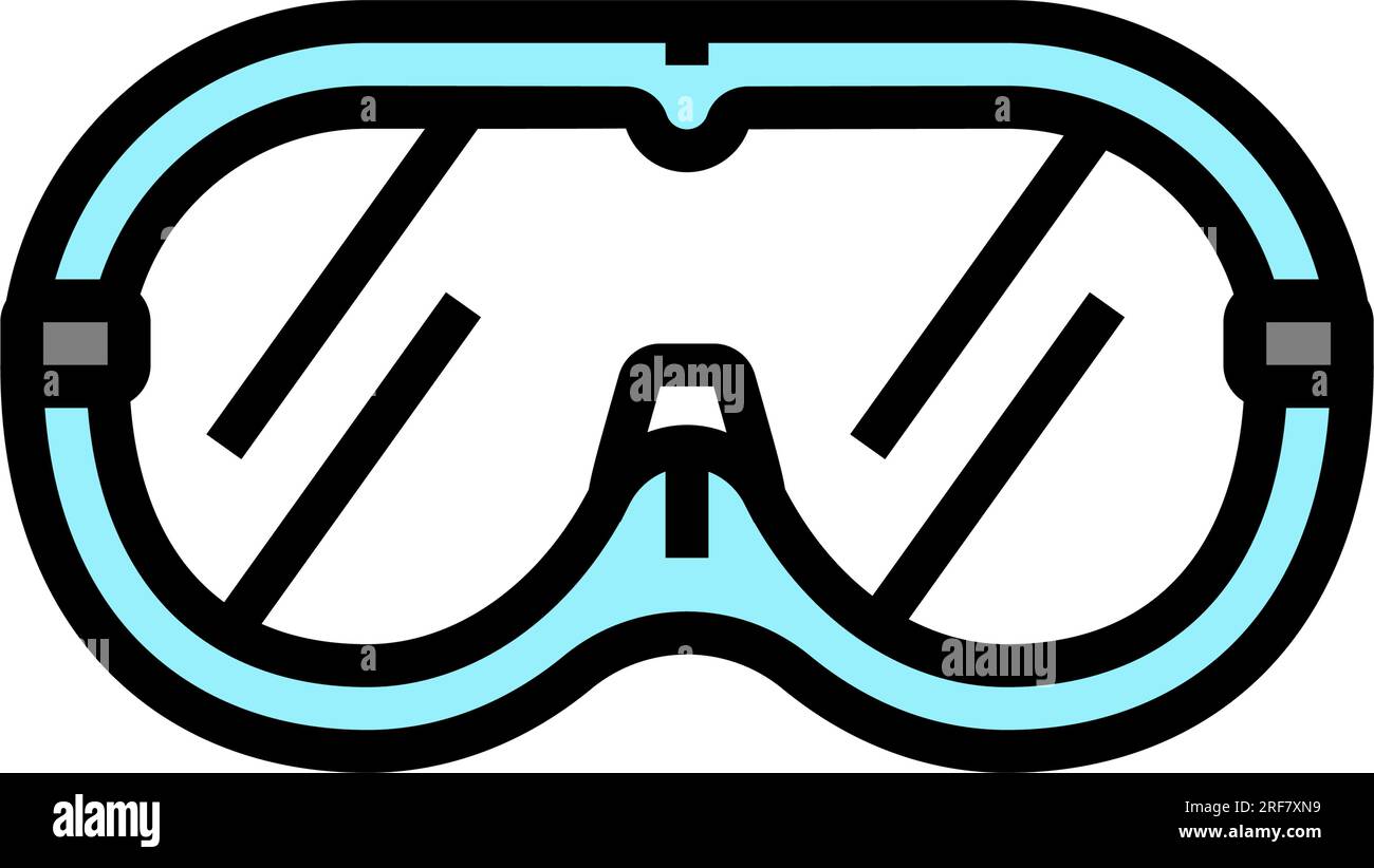 safety goggles engineer color icon vector illustration Stock Vector ...