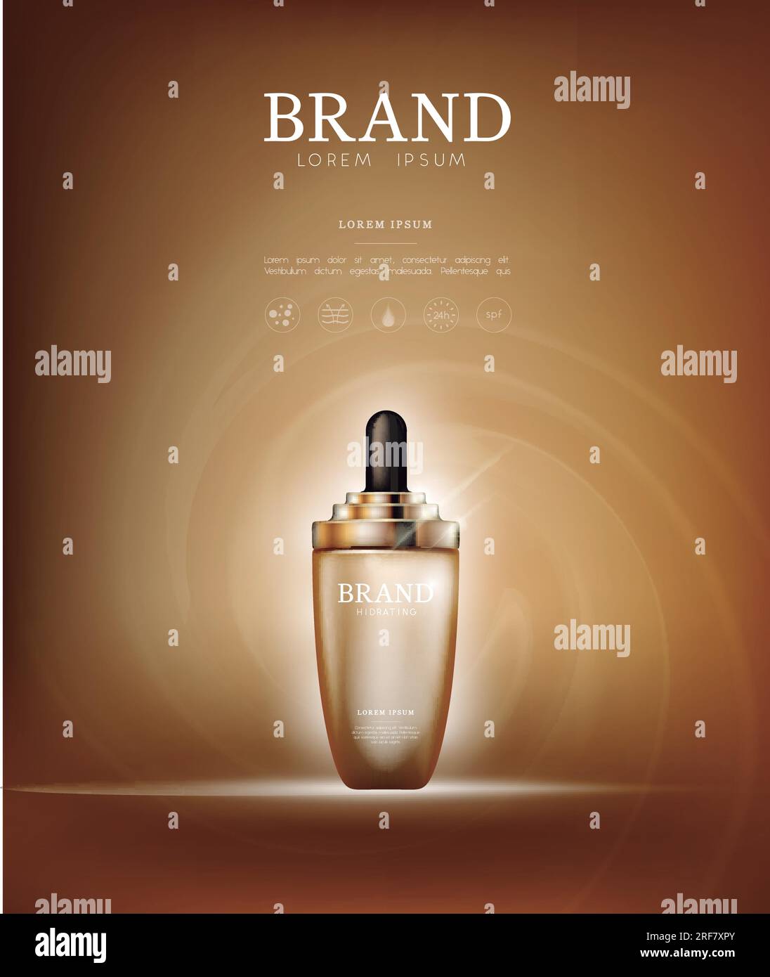 Moisturizing face serum in Stock Vector Images - Alamy