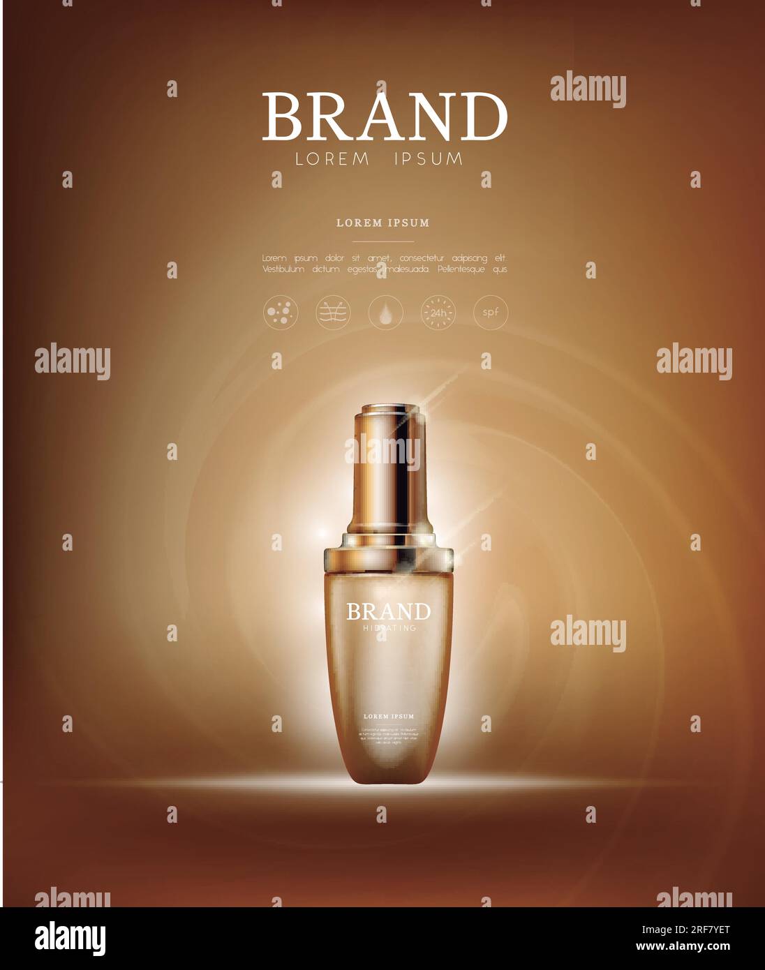 Moisturizing face serum in Stock Vector Images - Alamy