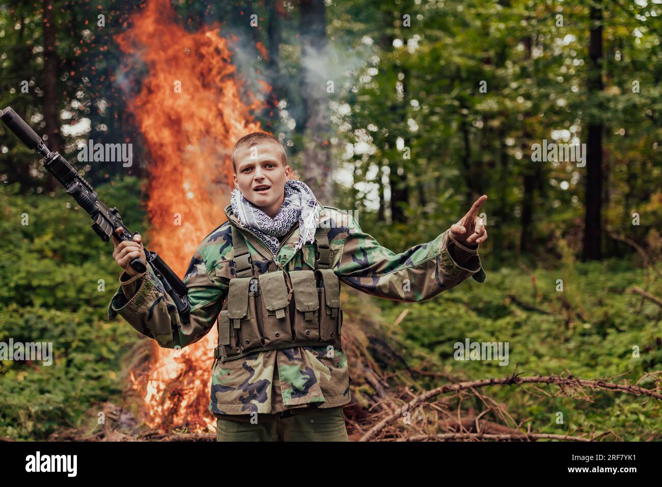 Islamic militant angry hi-res stock photography and images - Alamy