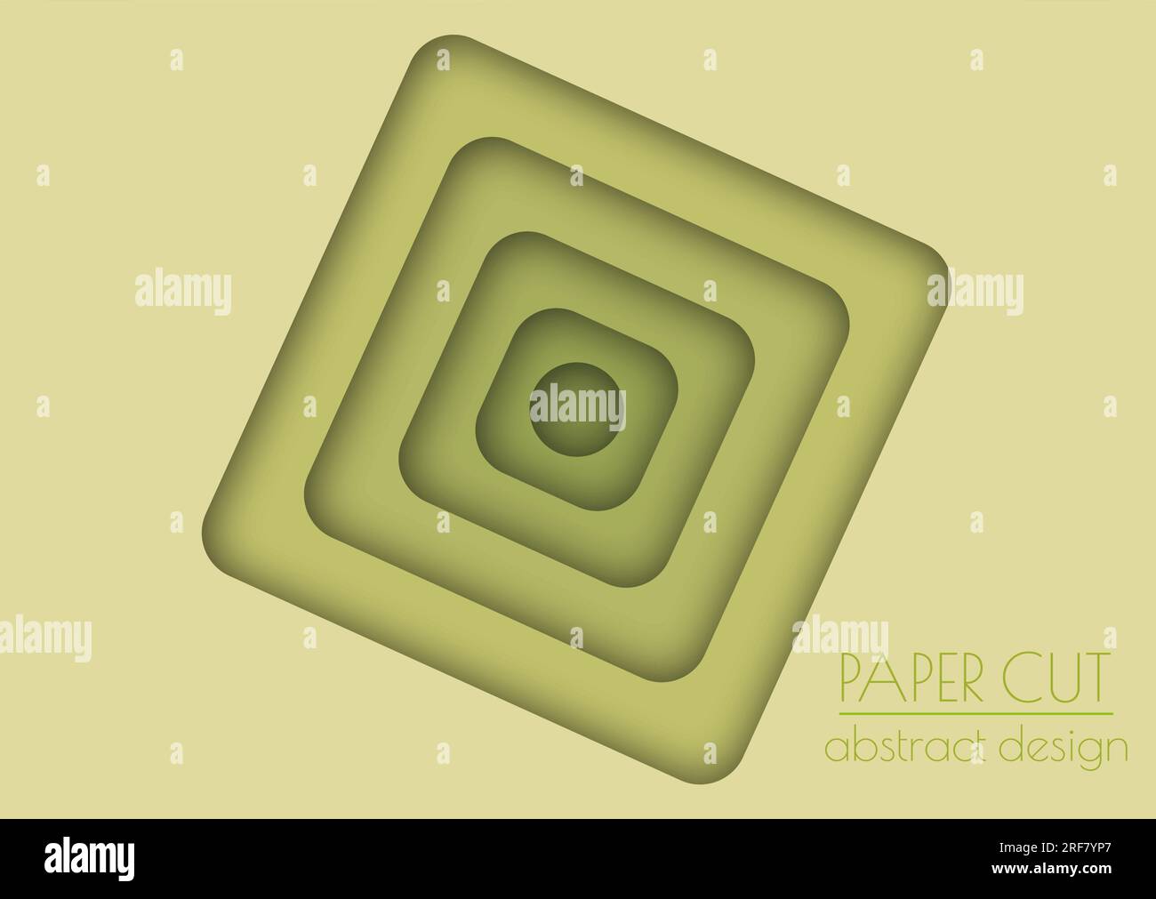 3d multilayer square in the style of cut paper creates the effect of ...