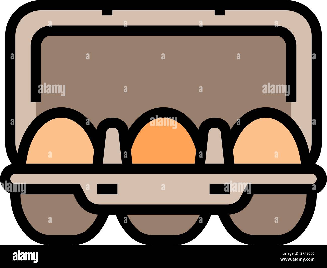 egg box chicken color icon vector illustration Stock Vector Image & Art ...