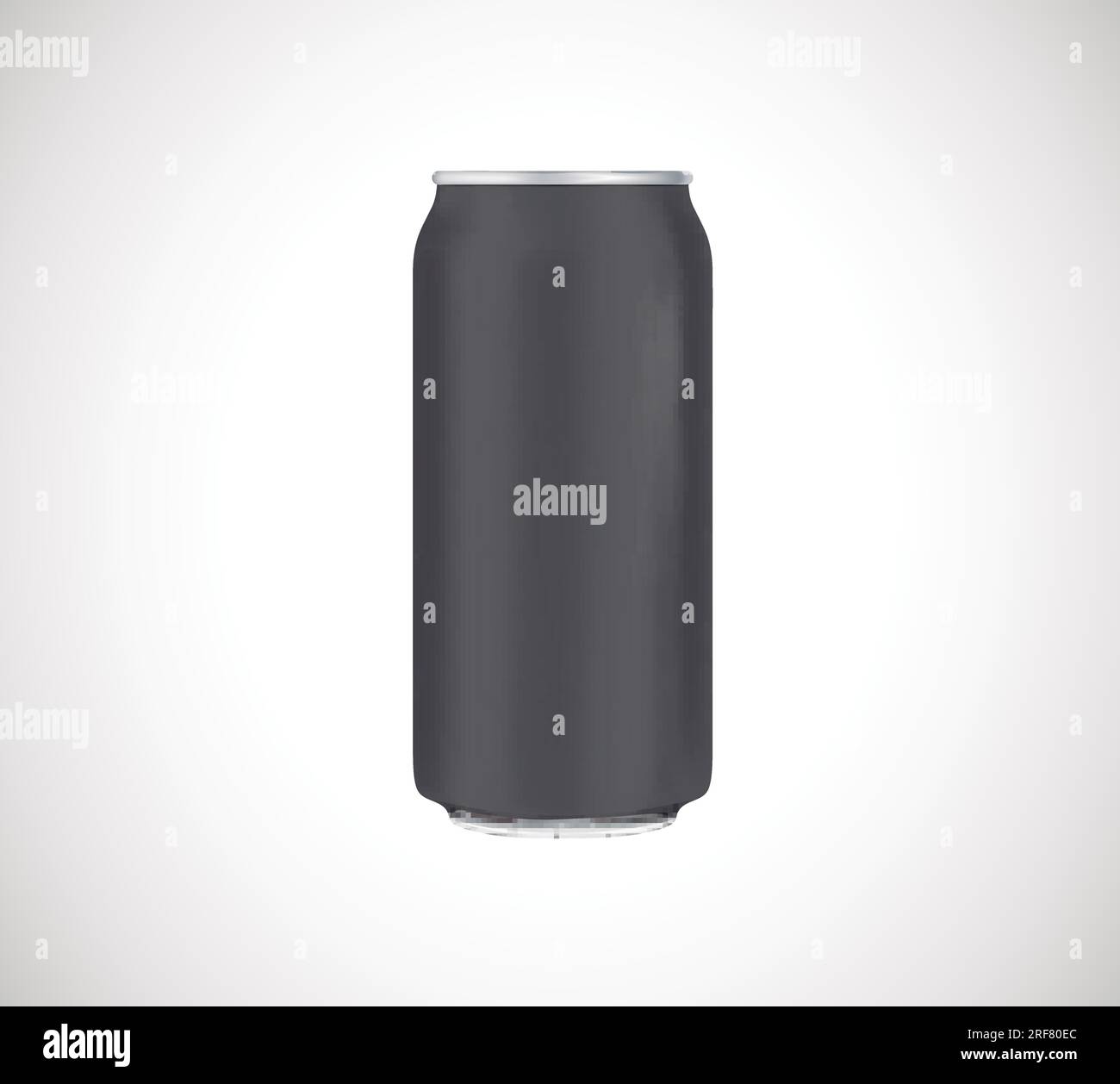 Black can front view. Can vector visual 500 ml. For beer, lager ...