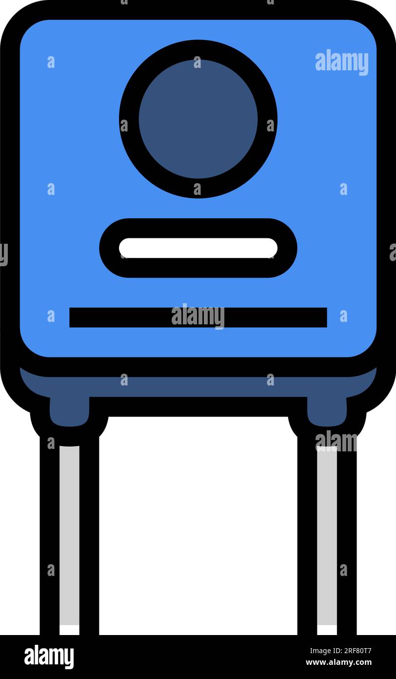 capacitor electrical engineer color icon vector illustration Stock ...