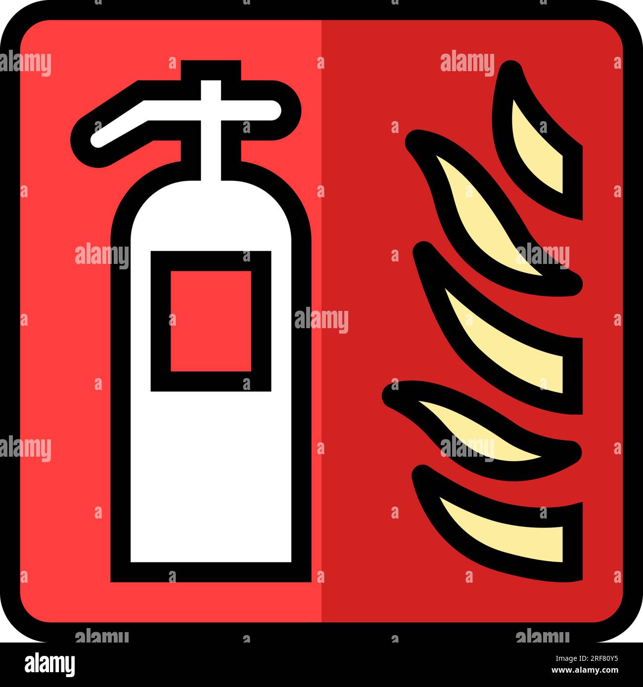 fire extinguisher color icon vector illustration Stock Vector Image ...