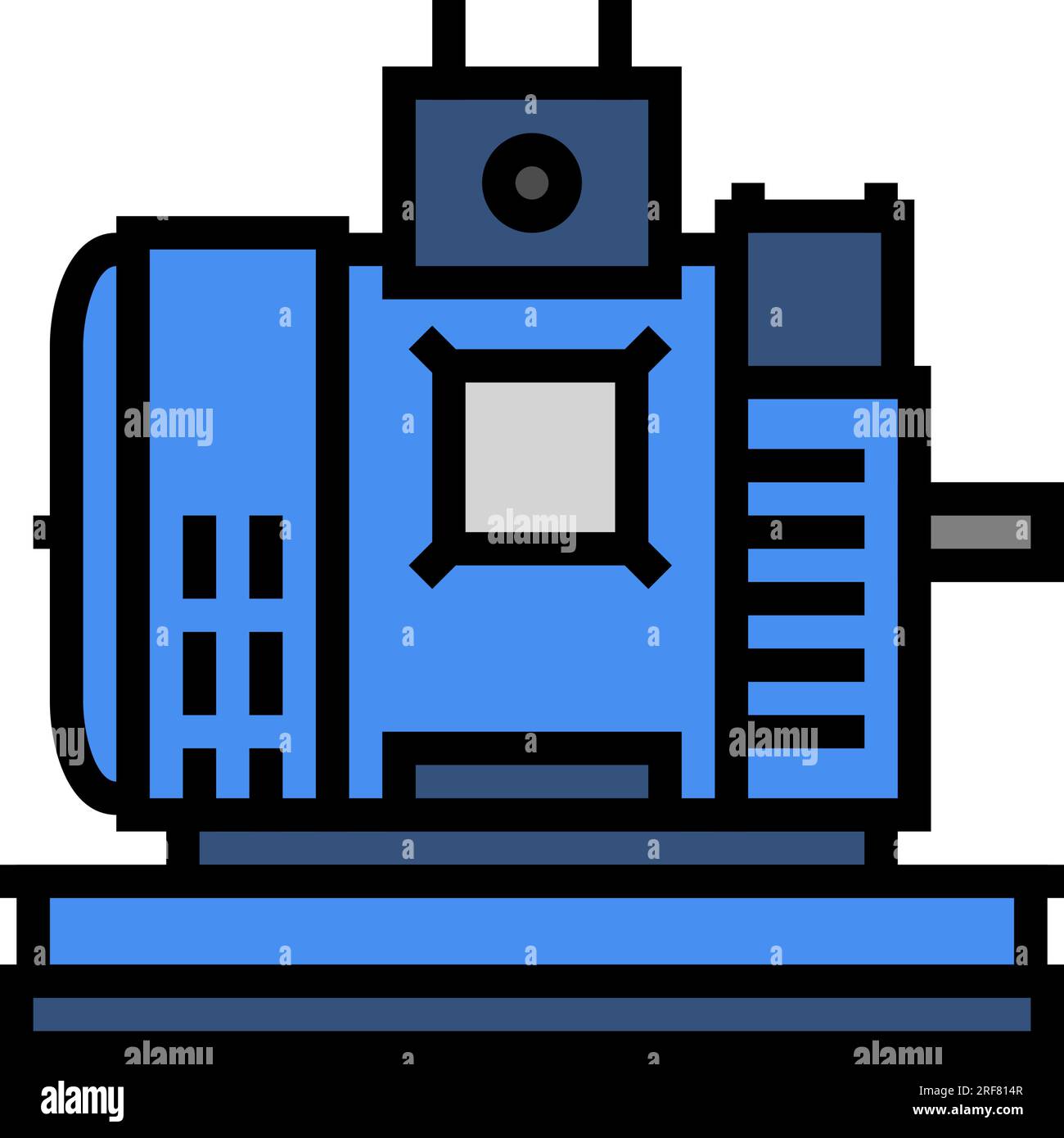 dc generator electrical engineer color icon vector illustration Stock ...