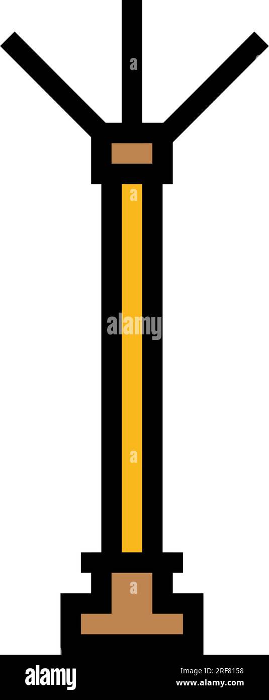 lightning rod electrical engineer color icon vector illustration Stock ...