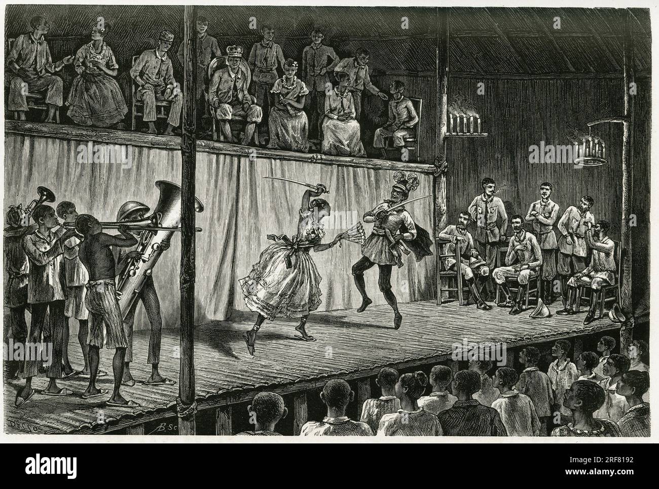 Moros-Moros ( Moros Moros), drame et ballet au theatre d'Albay ...