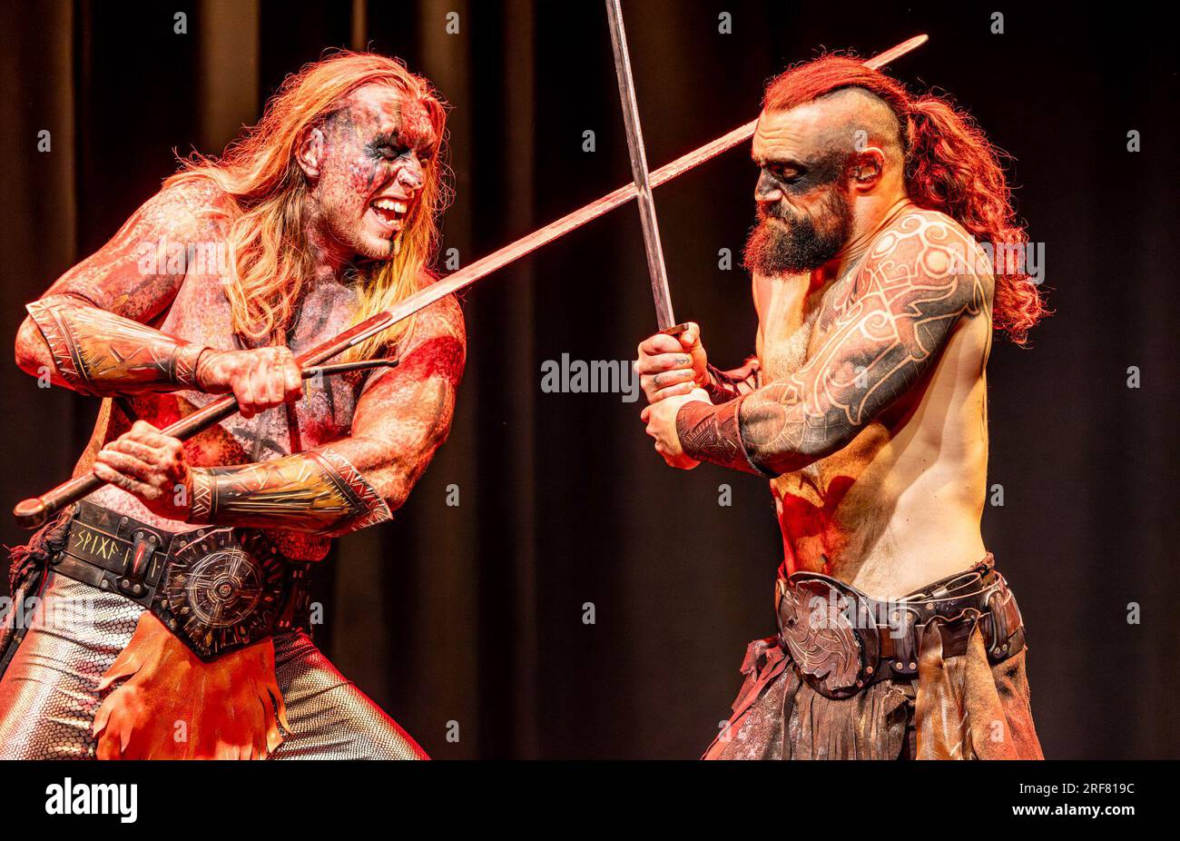 Edinburgh, United Kingdom. 01 August, 2023 Pictured: Mythos: Ragnarök ...