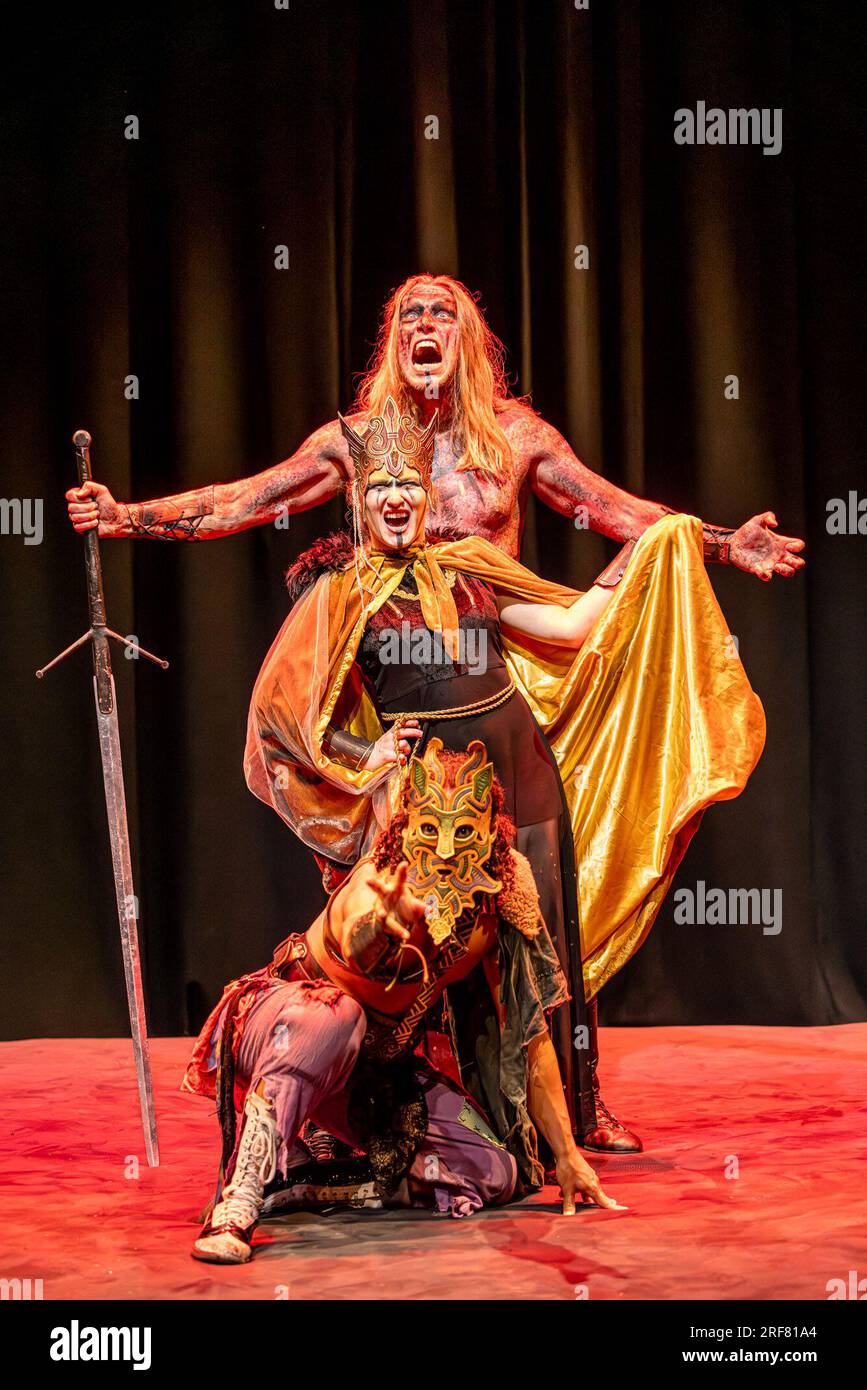 Edinburgh, United Kingdom. 01 August, 2023 Pictured: Mythos: Ragnarök ...