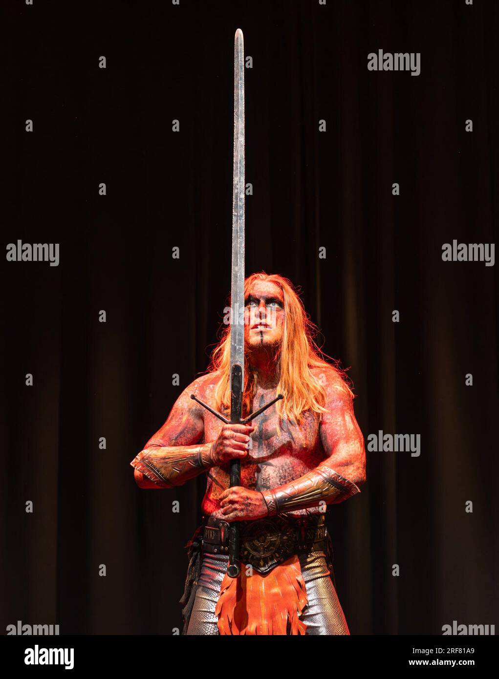 Edinburgh, United Kingdom. 01 August, 2023 Pictured: Mythos: Ragnarök ...