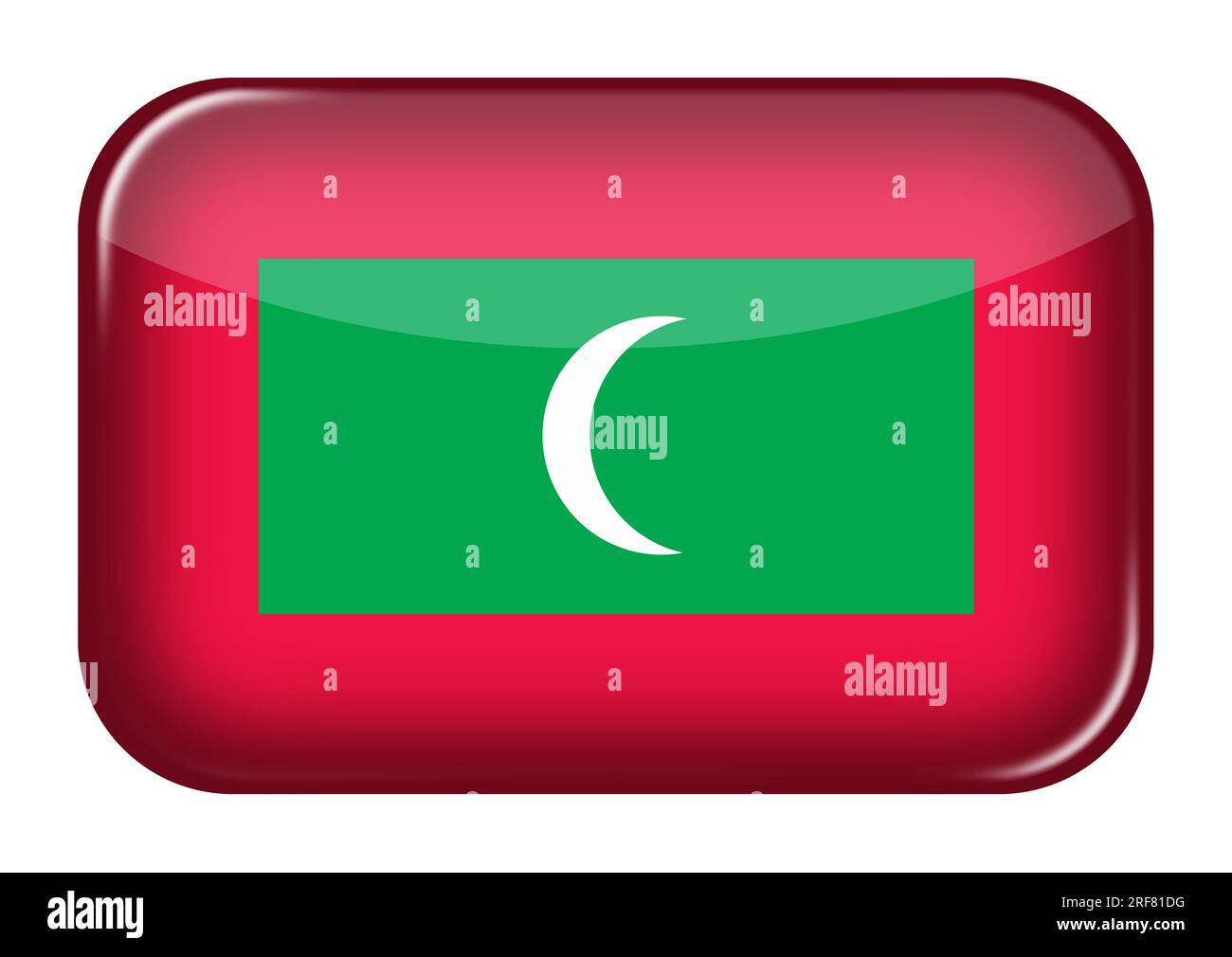 Maldives country flag hi-res stock photography and images - Alamy