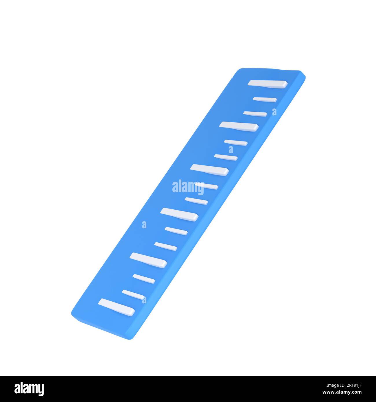 3D Ruler icon school isolated with clipping path. Simple office ...