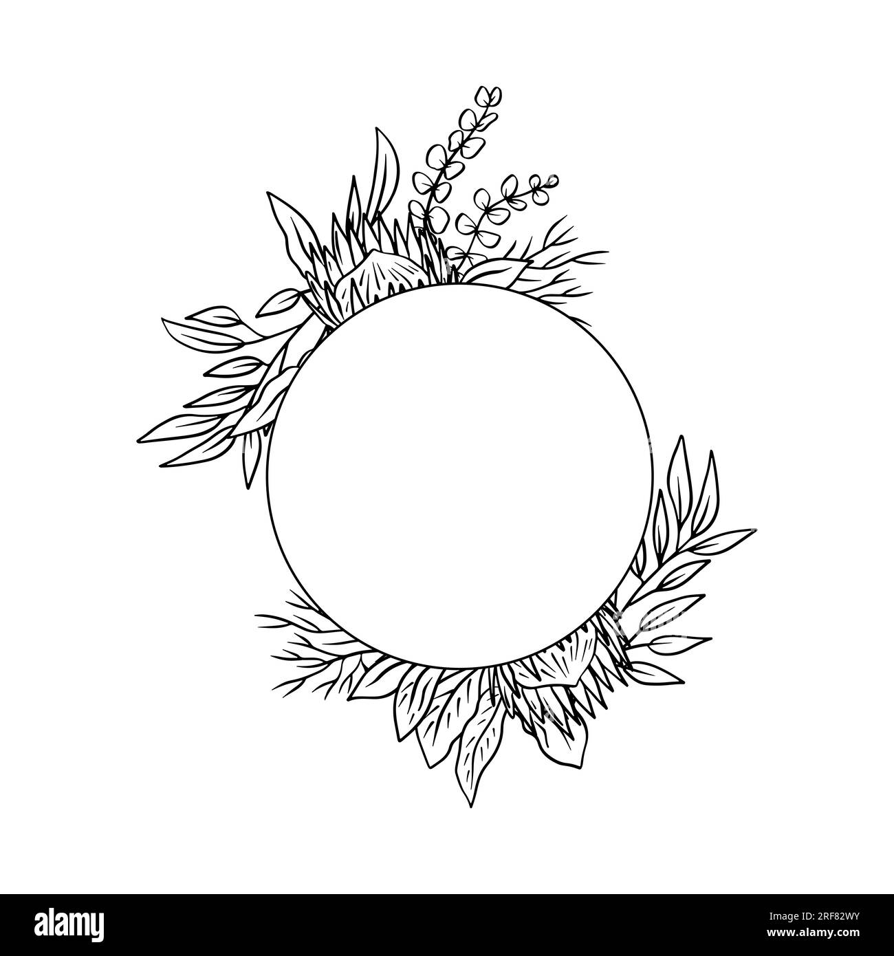 Round Flower Drawing