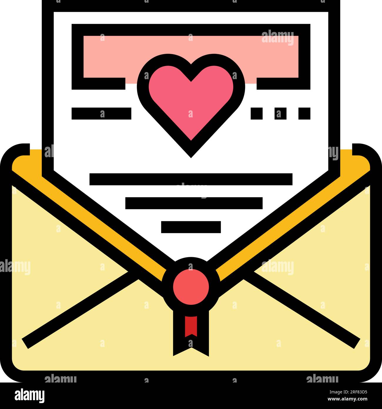 love letter color icon vector illustration Stock Vector Image & Art - Alamy
