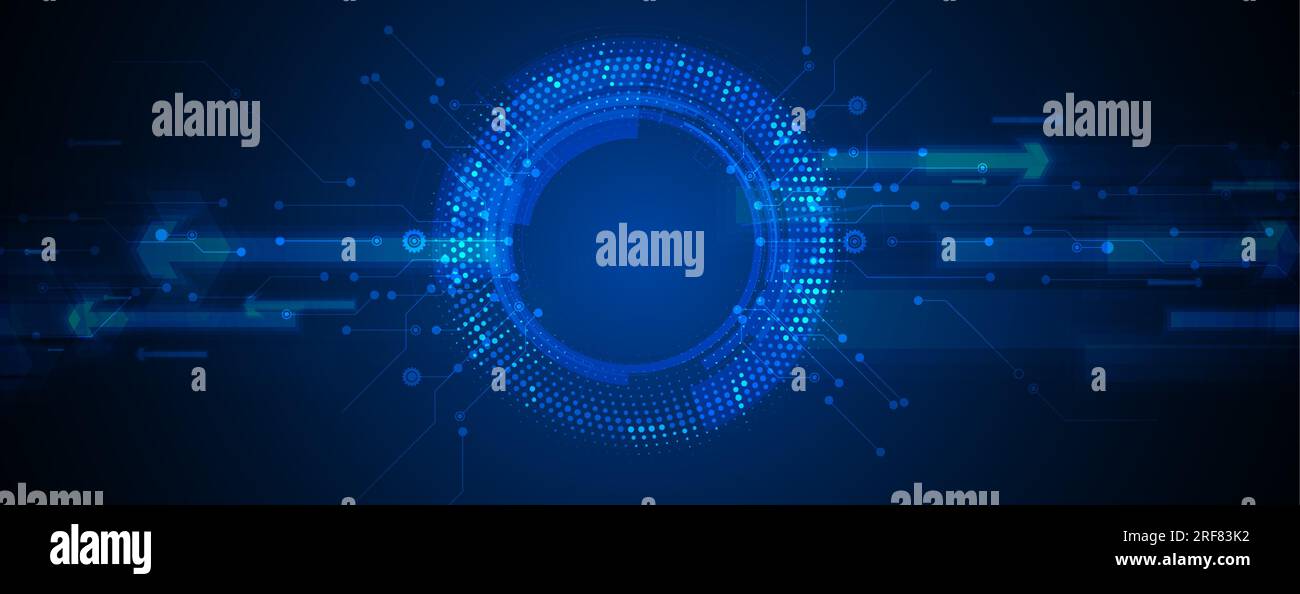 Abstract circuit board futuristic technology processing business background Stock Vector Image ...