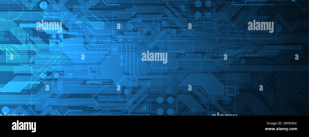 Abstract circuit board futuristic technology processing business background Stock Vector Image ...