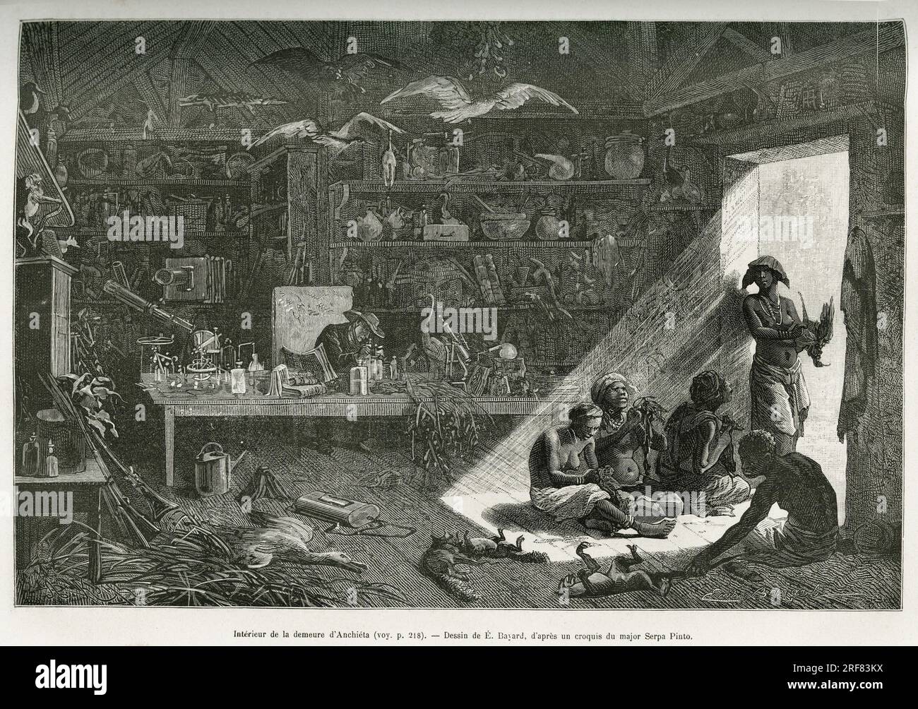L'interieur de la demeure de Jose d'Anchieta, premier explorateur ...