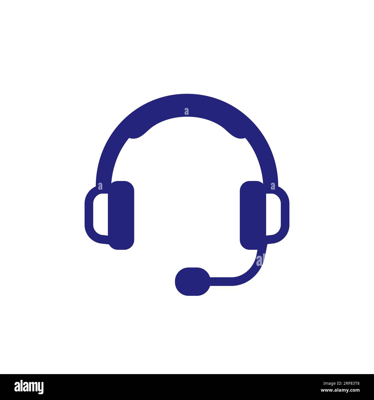 headset icon on white, vector Stock Vector Image & Art - Alamy