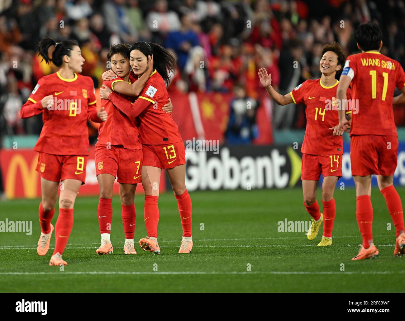 Adelaide, Australia. 1st Aug, 2023. China's Wang Shuang (2nd L ...