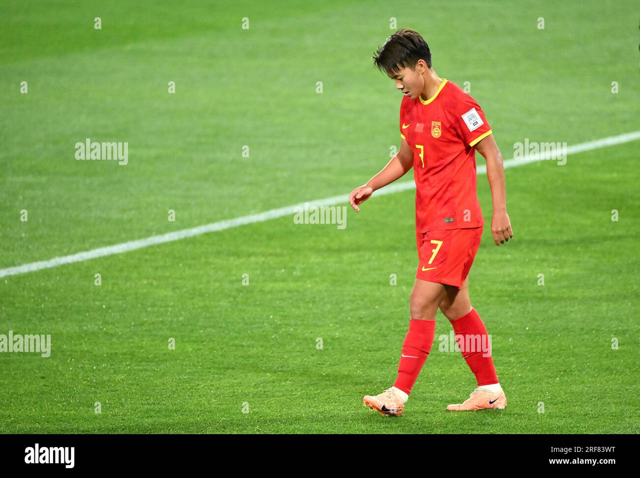 Adelaide, Australia. 1st Aug, 2023. China's Wang Shuang reacts during ...