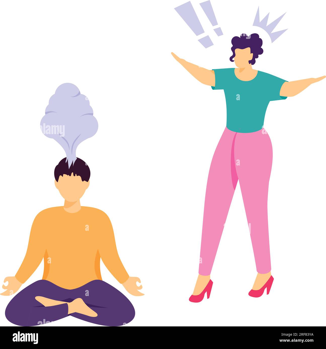 People fighting concept Stock Vector Images - Alamy