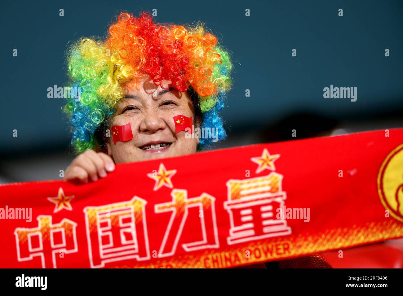 A China fan in the stands ahead of the FIFA Women's World Cup 2023 ...