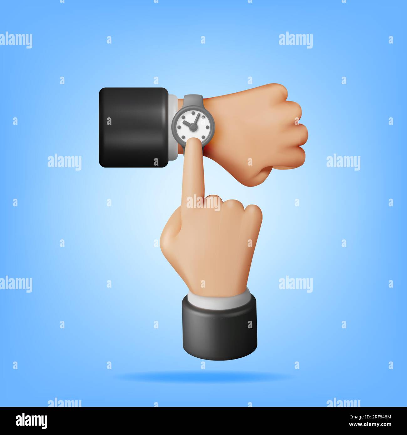 Check wristwatch Stock Vector Images - Alamy