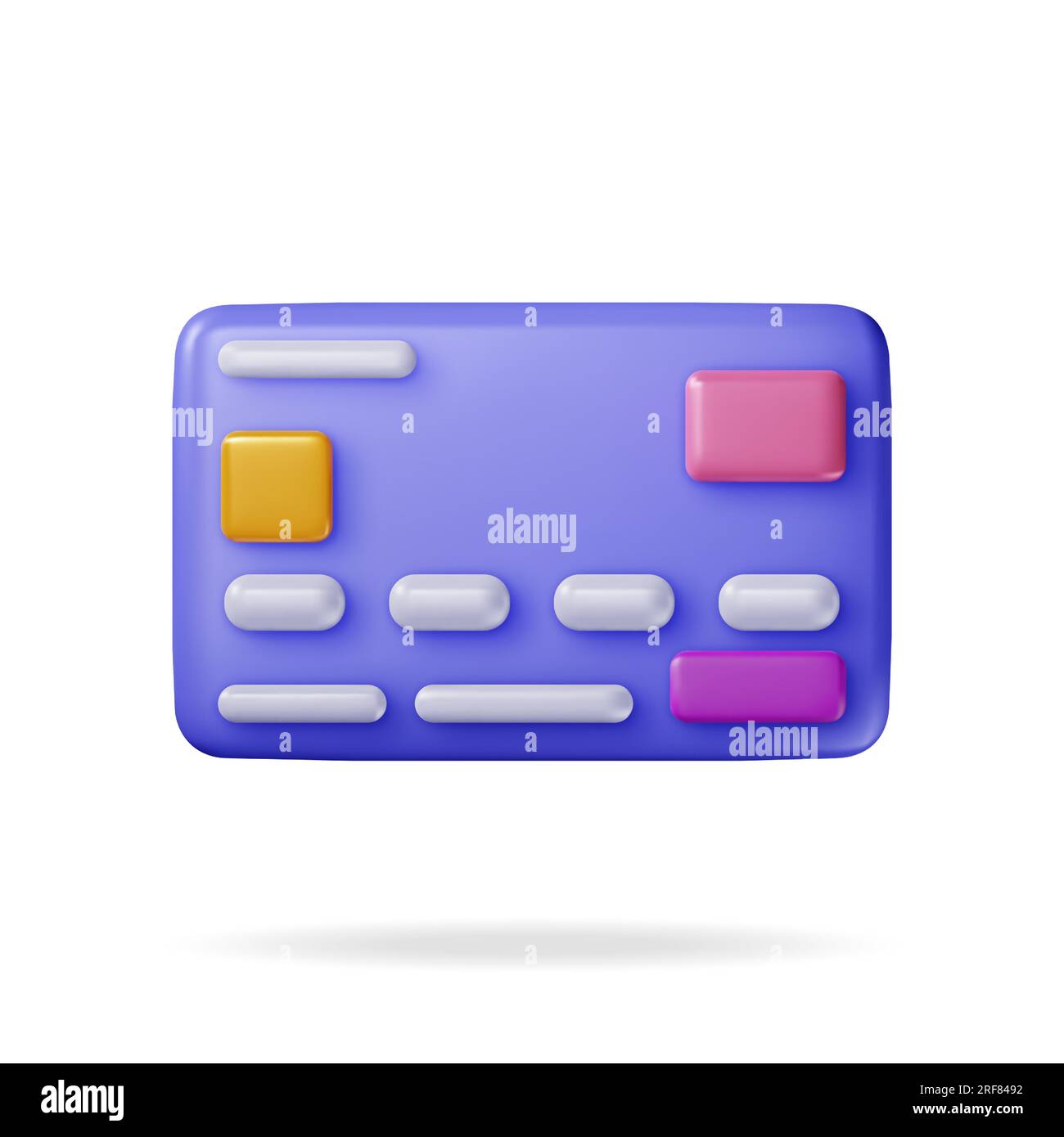 3D Bank Card Isolated on White Stock Vector Image & Art - Alamy