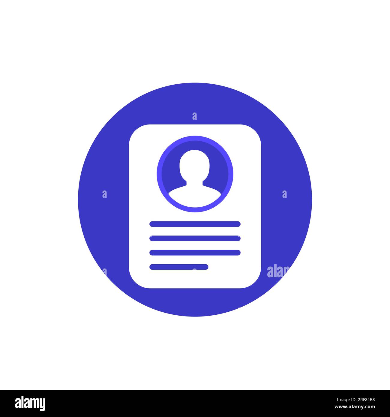 account info, profile card, personal data icon Stock Vector Image & Art ...