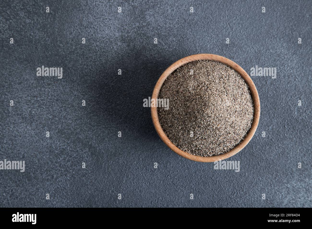 Ground black pepper with grains of black pepper,top view Stock Photo ...