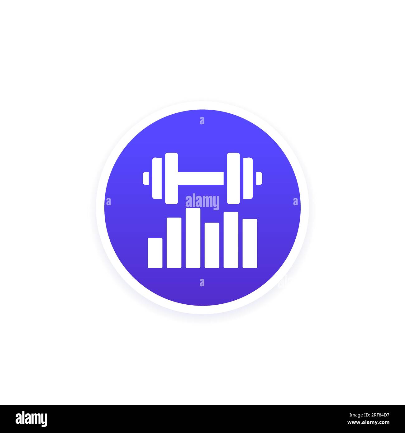 workout icon with a graph, vector Stock Vector Image & Art - Alamy